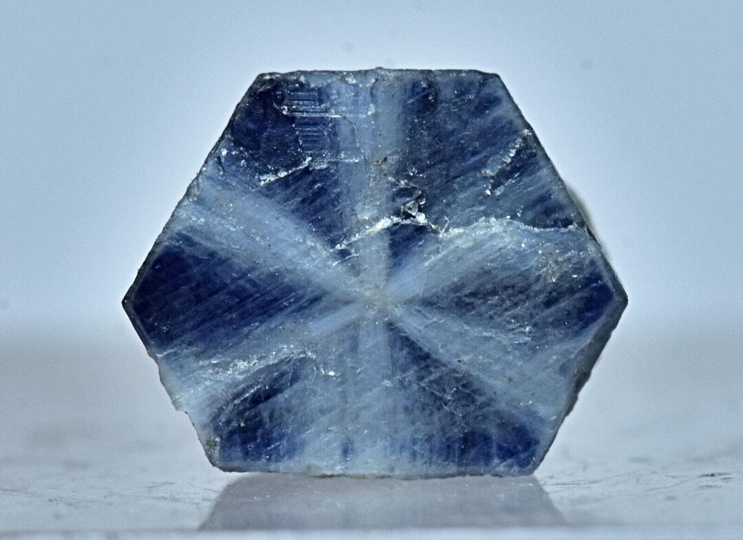 Rare Unpolished Natural Sapphire Trapiche Crystal 1.95 Carat - Etsy