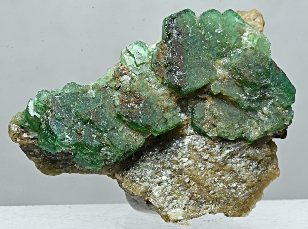 Natural Unique Tabular Emerald Crystal Cluster on Matrix @swat Pakistan ...