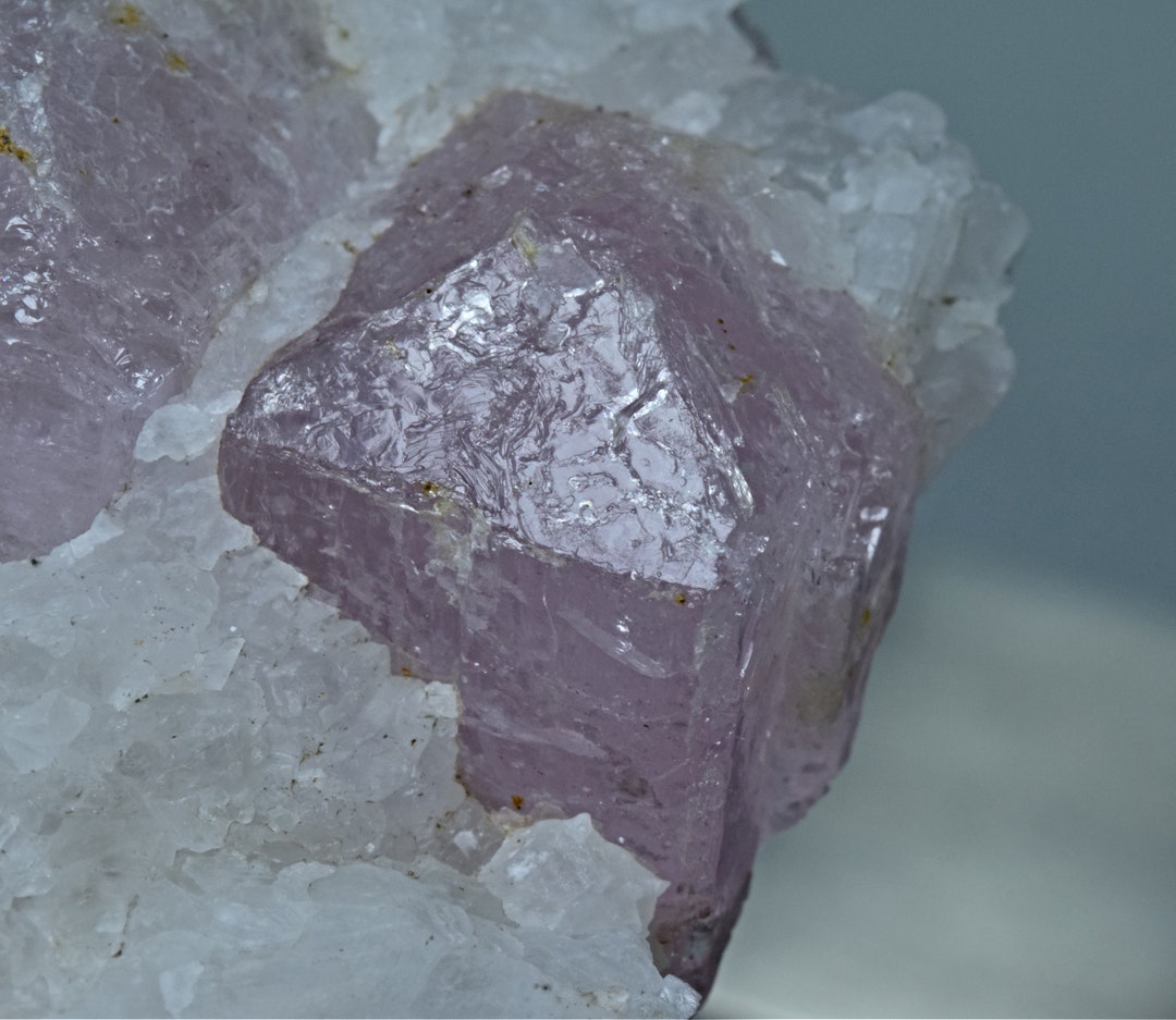 Ultra Rare Natural Pink Color Fluorescent Scapolite Crystals on Matrix ...