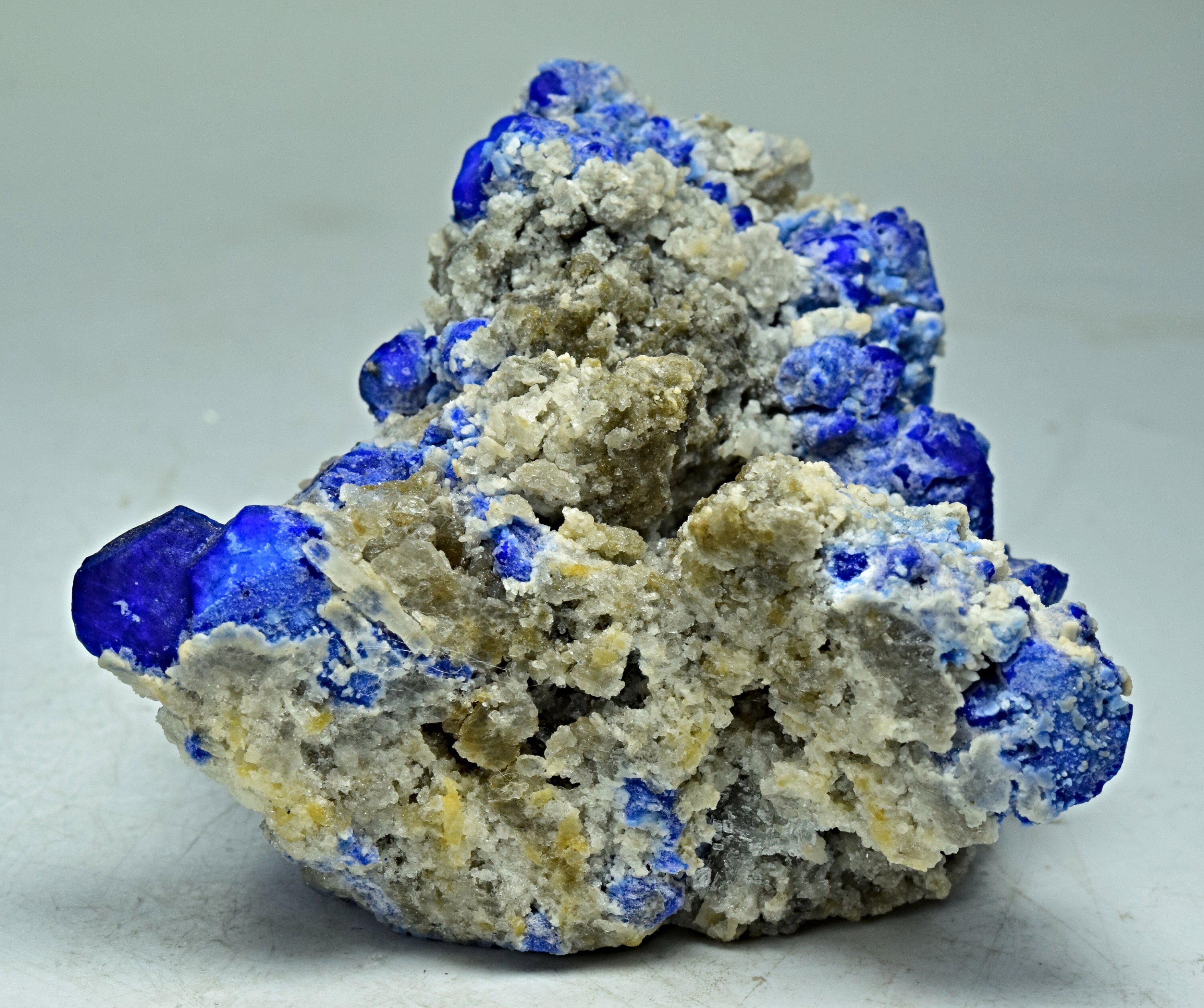 Lovely Royal Blue Color Lazurite Crystal Specimen With Fluorescent ...