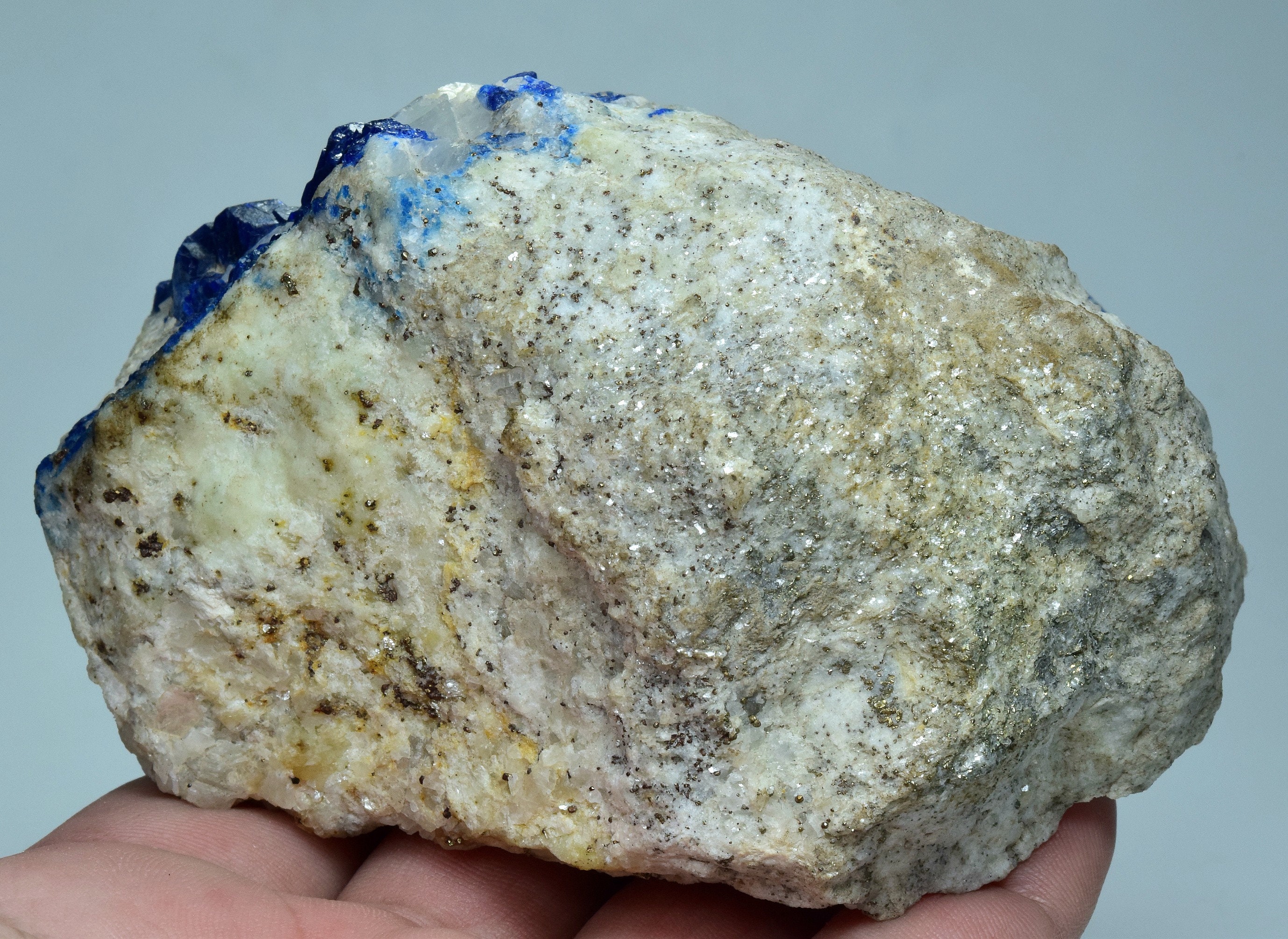 Rare Terminated Hauyne Hauyn Crystal Cluster With Pyrite on Matrix 540 ...