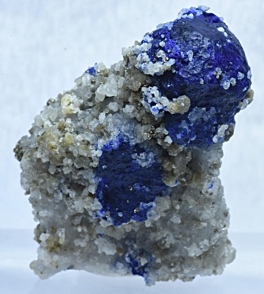 Blue Color Lazurite Crystal With Pyrite on Matrix From Badakshan Afg 45 ...