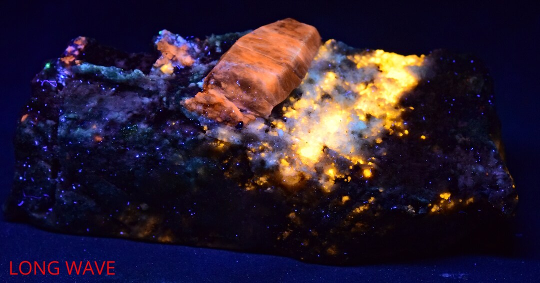 76 Gram Fluorescent Rare Afghanite Crystal With Wernerite Scapolite on ...