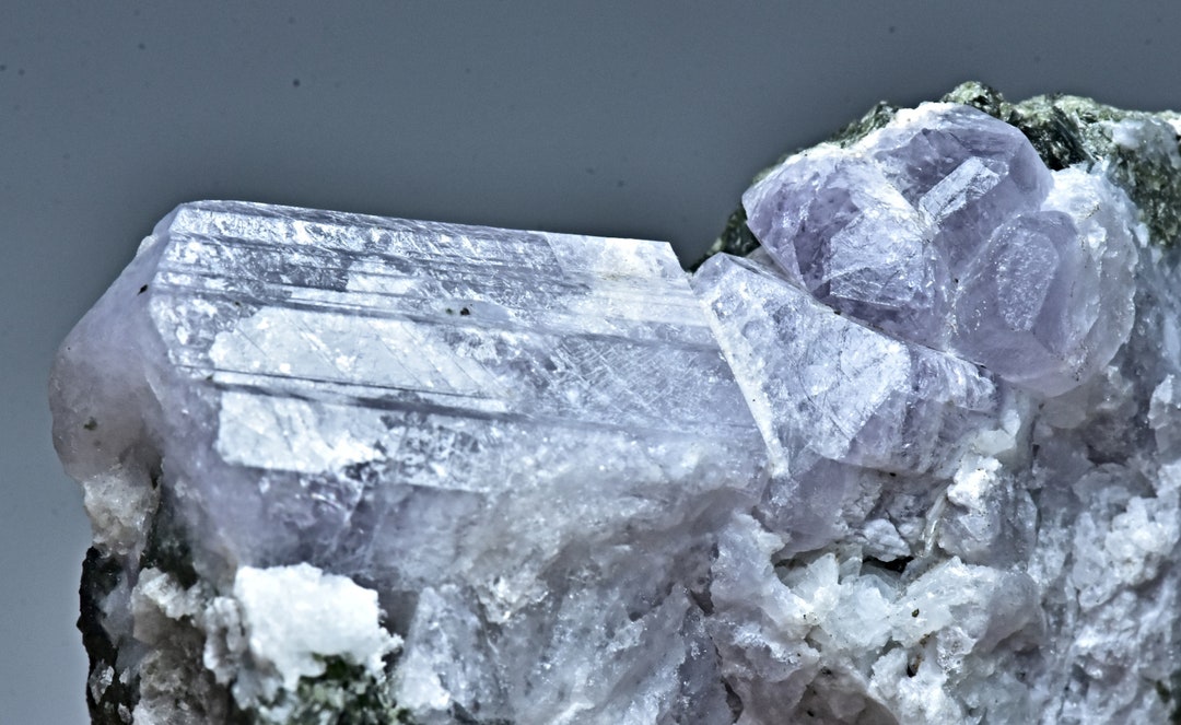 Rare Fluorescent Natural Light Purple Colour Scapolite Crystals With ...