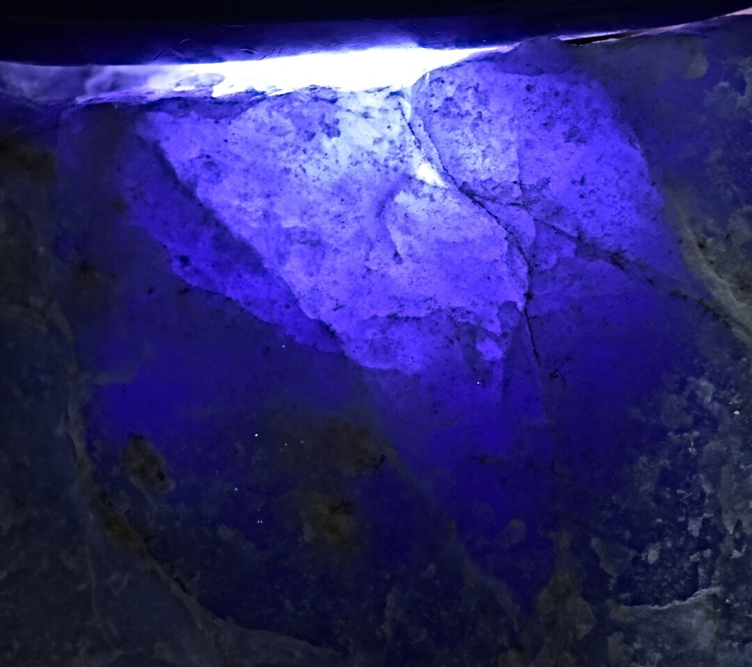 230 Gram Natural Fluorescent Rare Blue Hackmanite Rough Specimen - Etsy