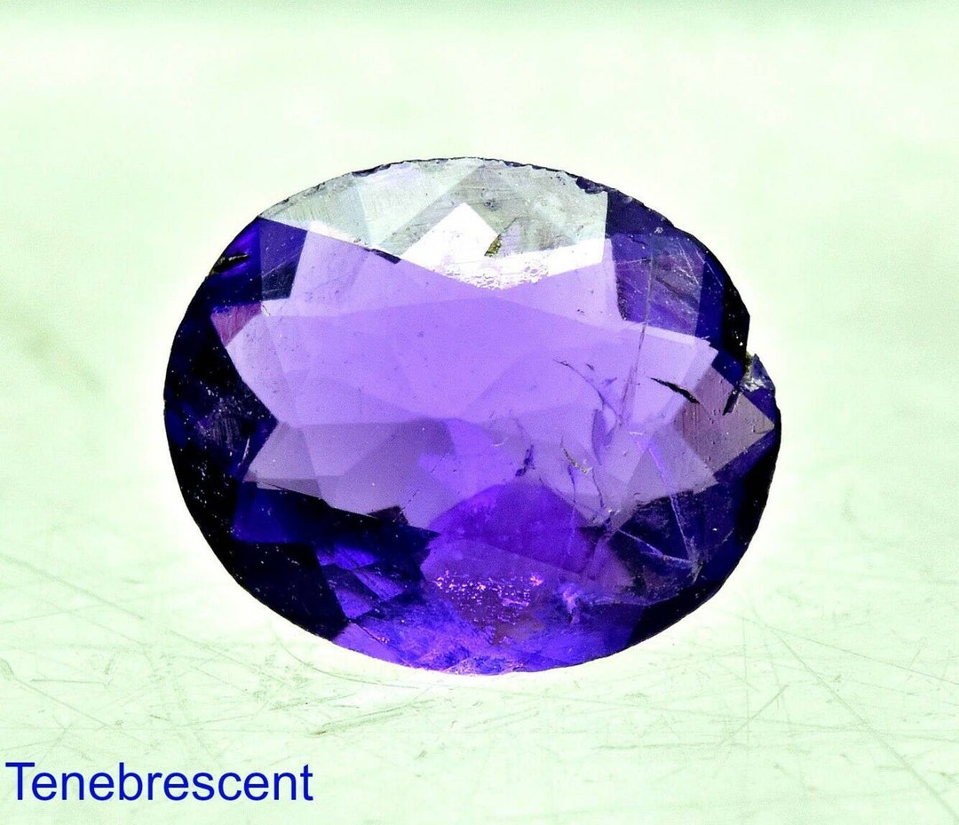 Fluorescent Transparent Sharp Tenebrescent Faceted Hackamnite Gemstone ...