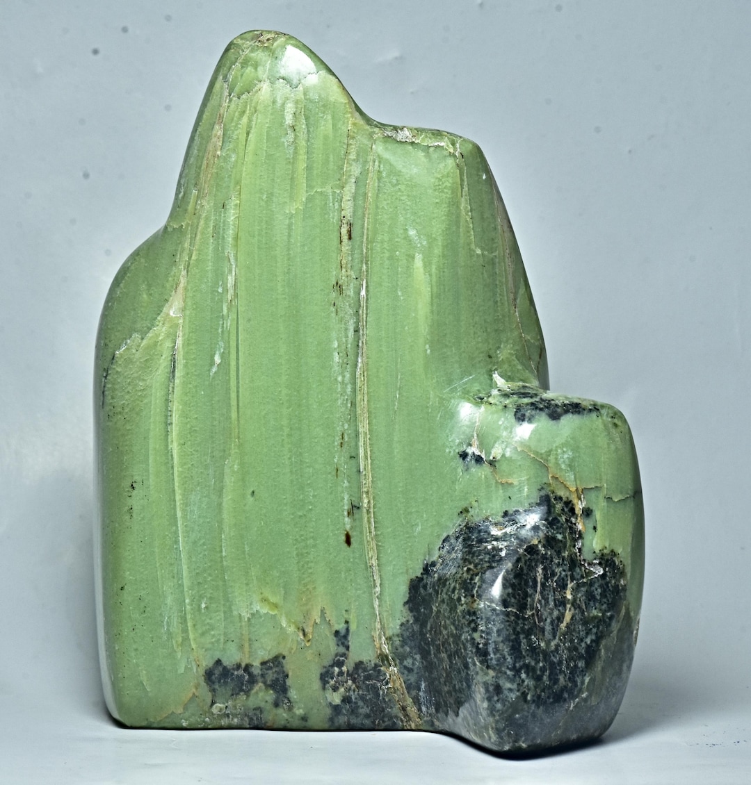 Natural Green Tremolite Tumbled Stone 210 Gram - Etsy