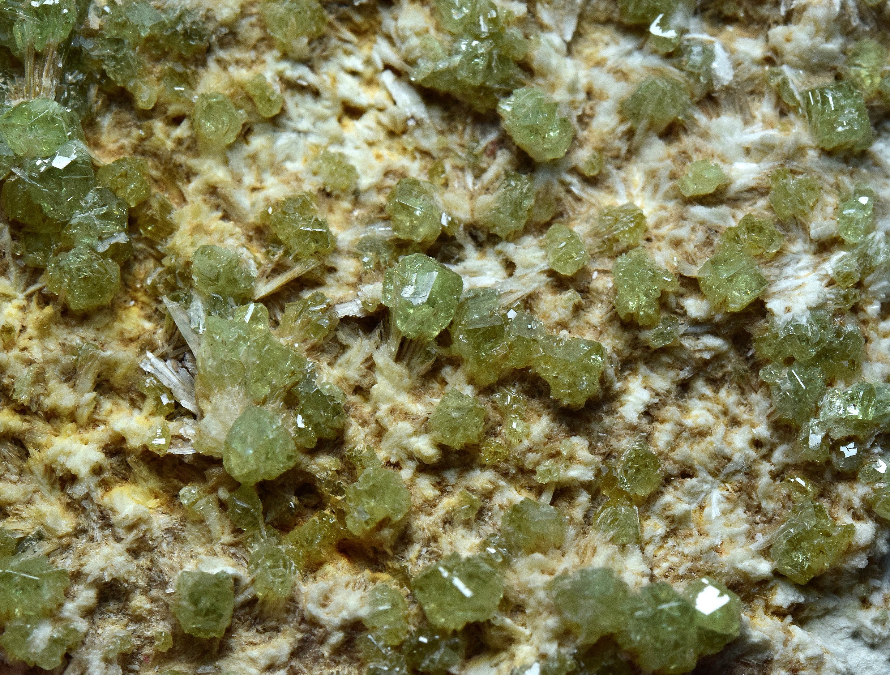 Rare Green Color Demantoid Garnet Crystals Cluster on Matrix - Etsy