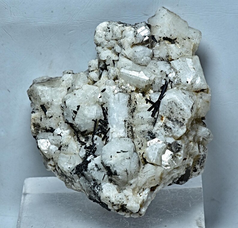 Beautiful Feldspar Crystal Cluter Combined With Black Tourmaline 134 ...