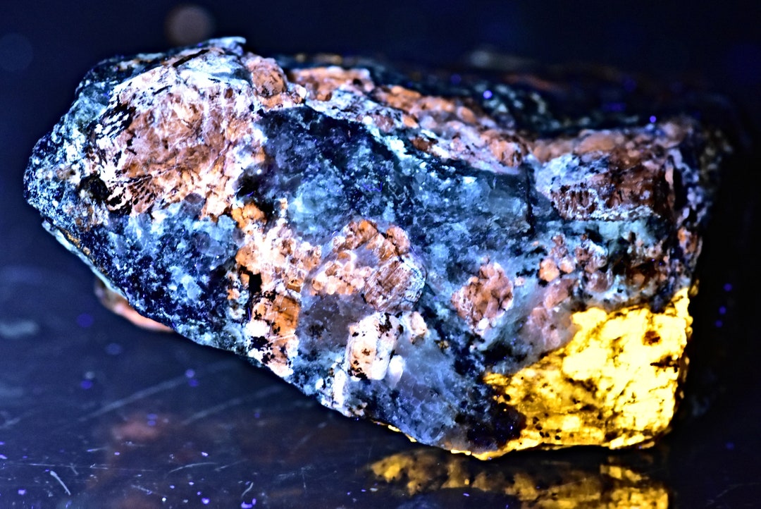 Rare Fluorescent Afghanite Crystals With Wernerite Scapolite on Matrix ...