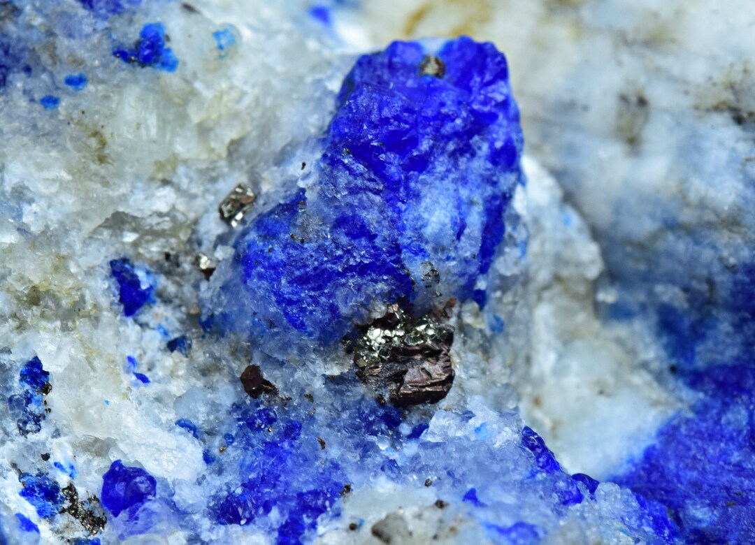 Rare Hauyne Hauyn Specimen With Gonnardite & Pyrite Calcite on Matrix ...