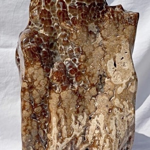 AMAZING 20.6 KG Natural Fluorescent Chocolate Color Bubble Calcite ...