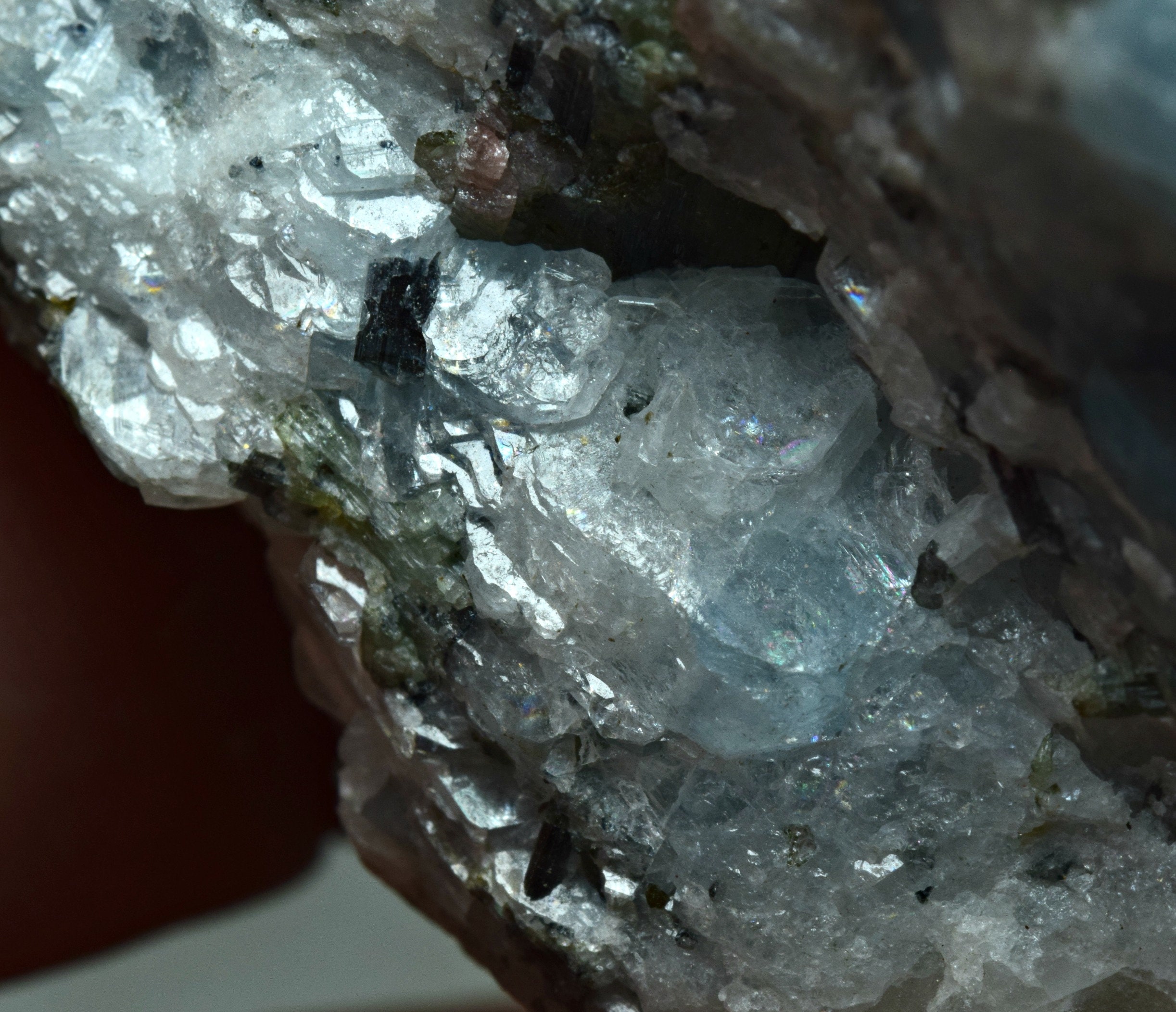 143 Gram Rare Vorobyevite Beryl Rosterite With Bi Tourmaline | Etsy