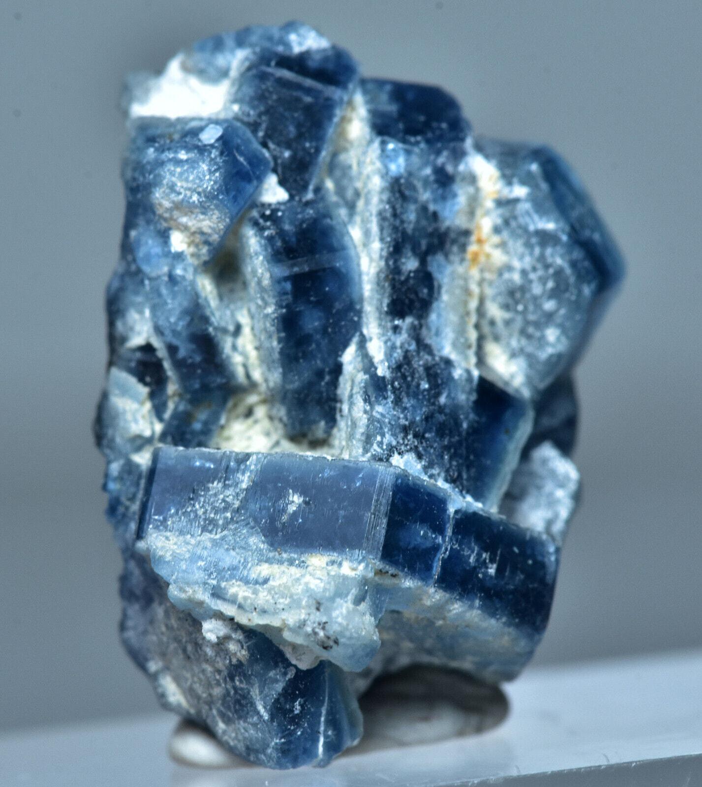 Unusual Deep Blue Vorobyevite Beryl Rosterite Crystal Bunch 20.45 Carat ...
