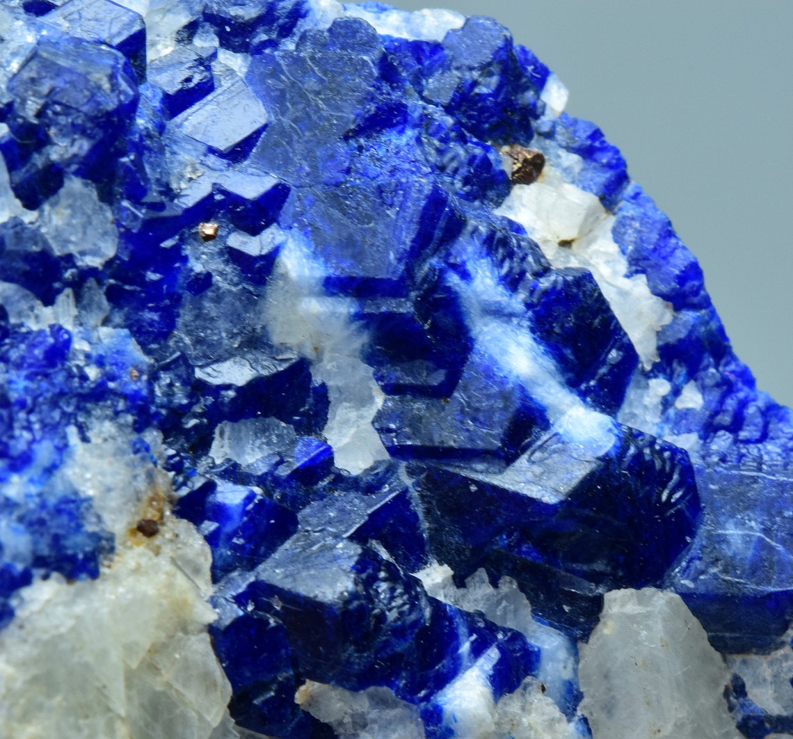 Rare Terminated Hauyne Hauyn Crystal Cluster With Pyrite on Matrix 540 ...