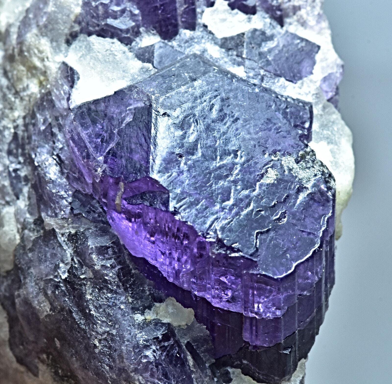 Fluorescent Violet Purple Scapolite Crystal Specimen 67 Gram - Etsy