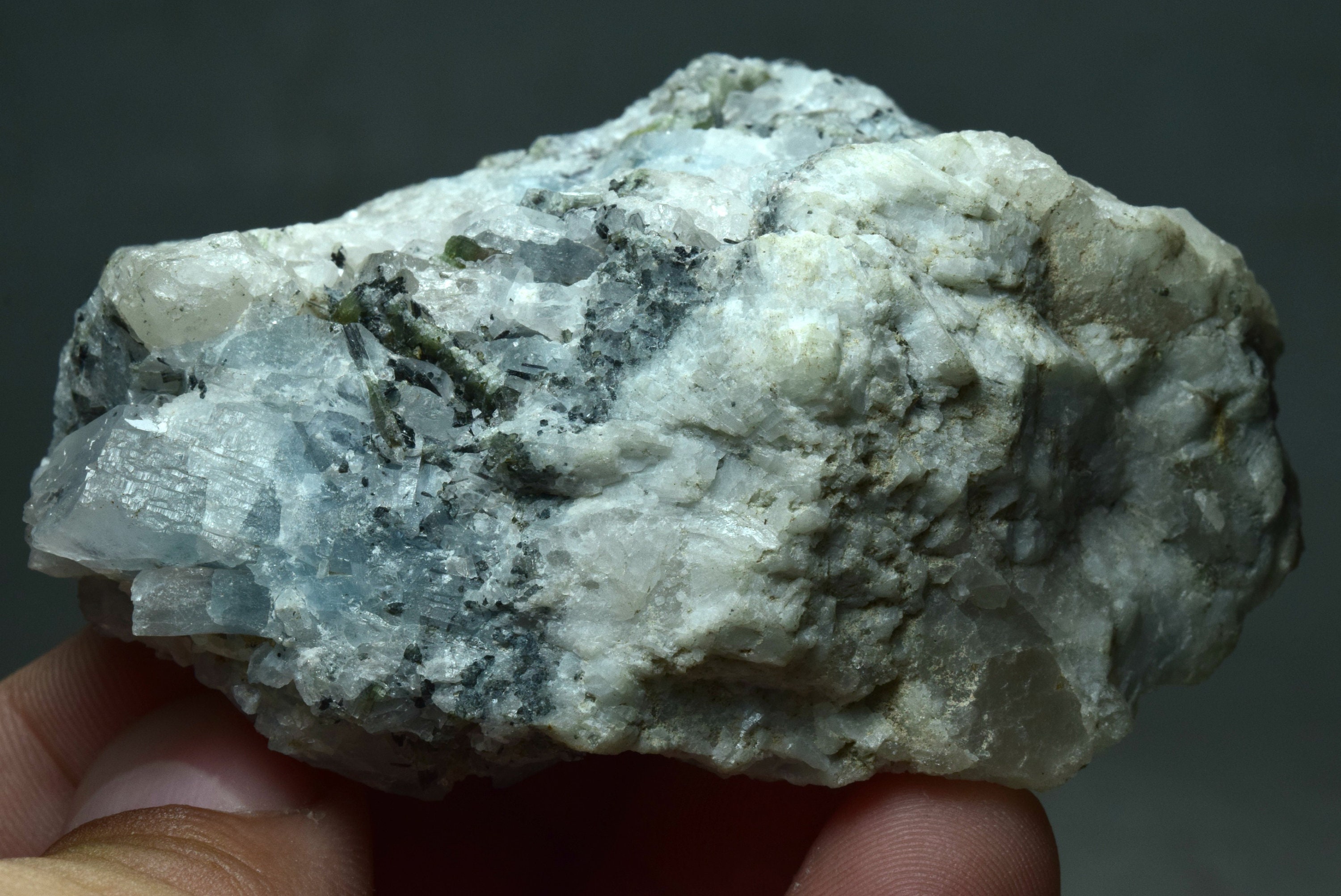 143 Gram Rare Vorobyevite Beryl Rosterite With Bi Tourmaline | Etsy