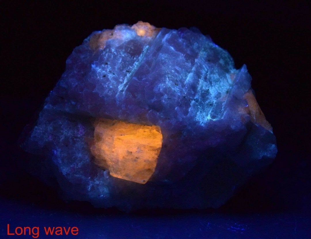 241 Gram Rare Natural Light Pink Color Fluorescent Scapolite on Matrix ...