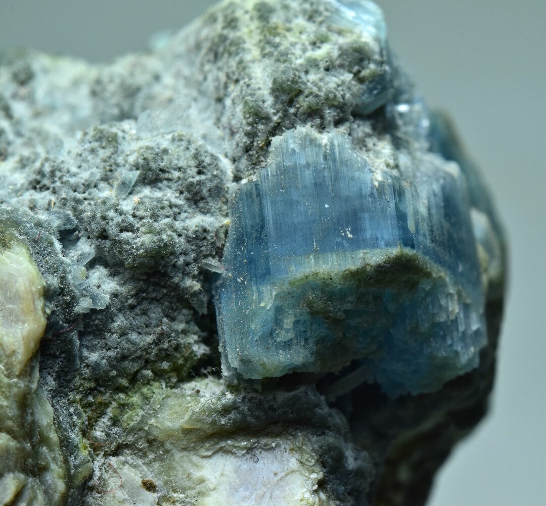 Unusual Several Vorobyevite Beryl Rosterite Crystal on Mica Matrix 359 ...