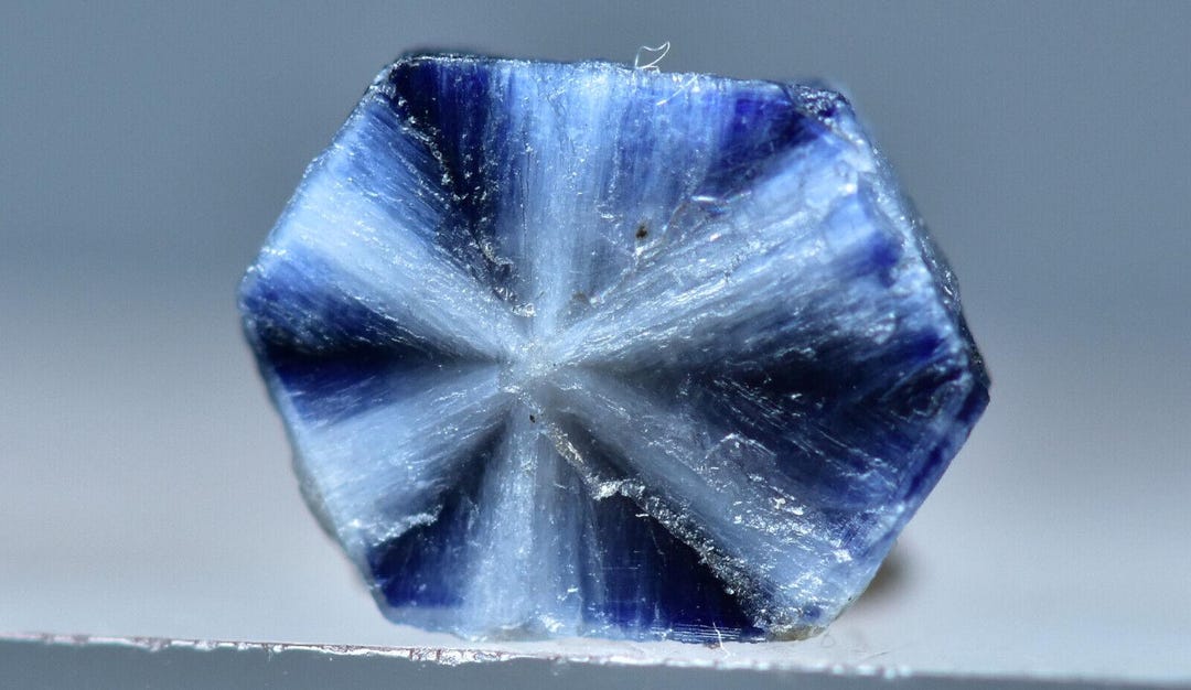Rare %100 Natural Trapiche Sapphire Crystal @ Badakhshan Afghanistan 2. ...