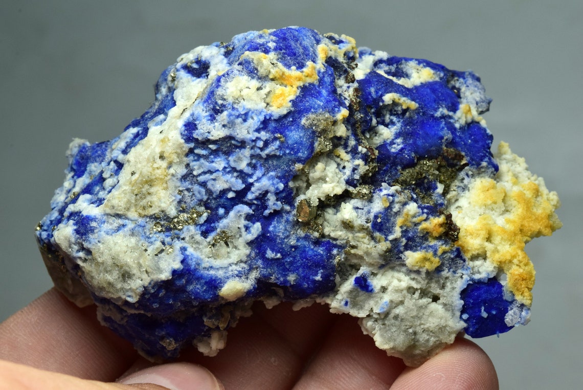 104 Gm Rare Forsterite Crystals Cluster on Royal Blue Lazurite - Etsy