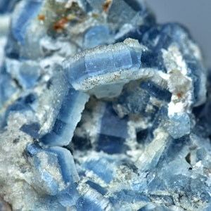 Unusual Deep Blue Color Vorobyevite Beryl Rosterite Crystal Cluster 44 ...