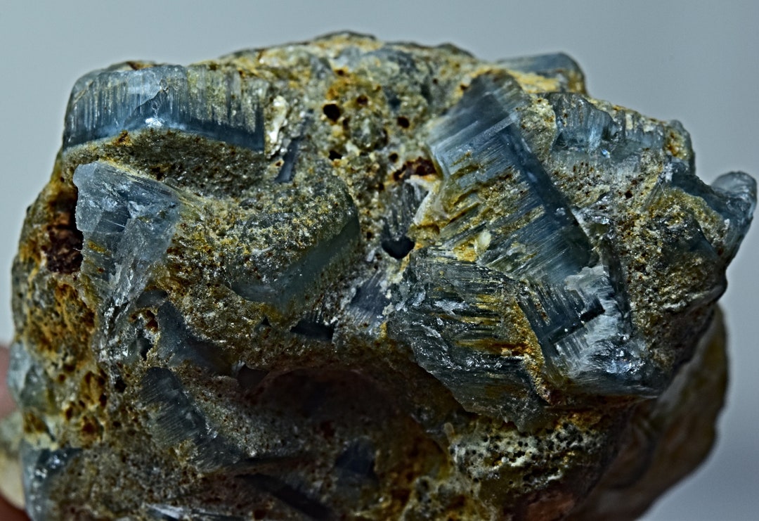 Unusual Vorobyevite Beryl Rosterite Crystals on Mica Matrix 99 Carat - Etsy