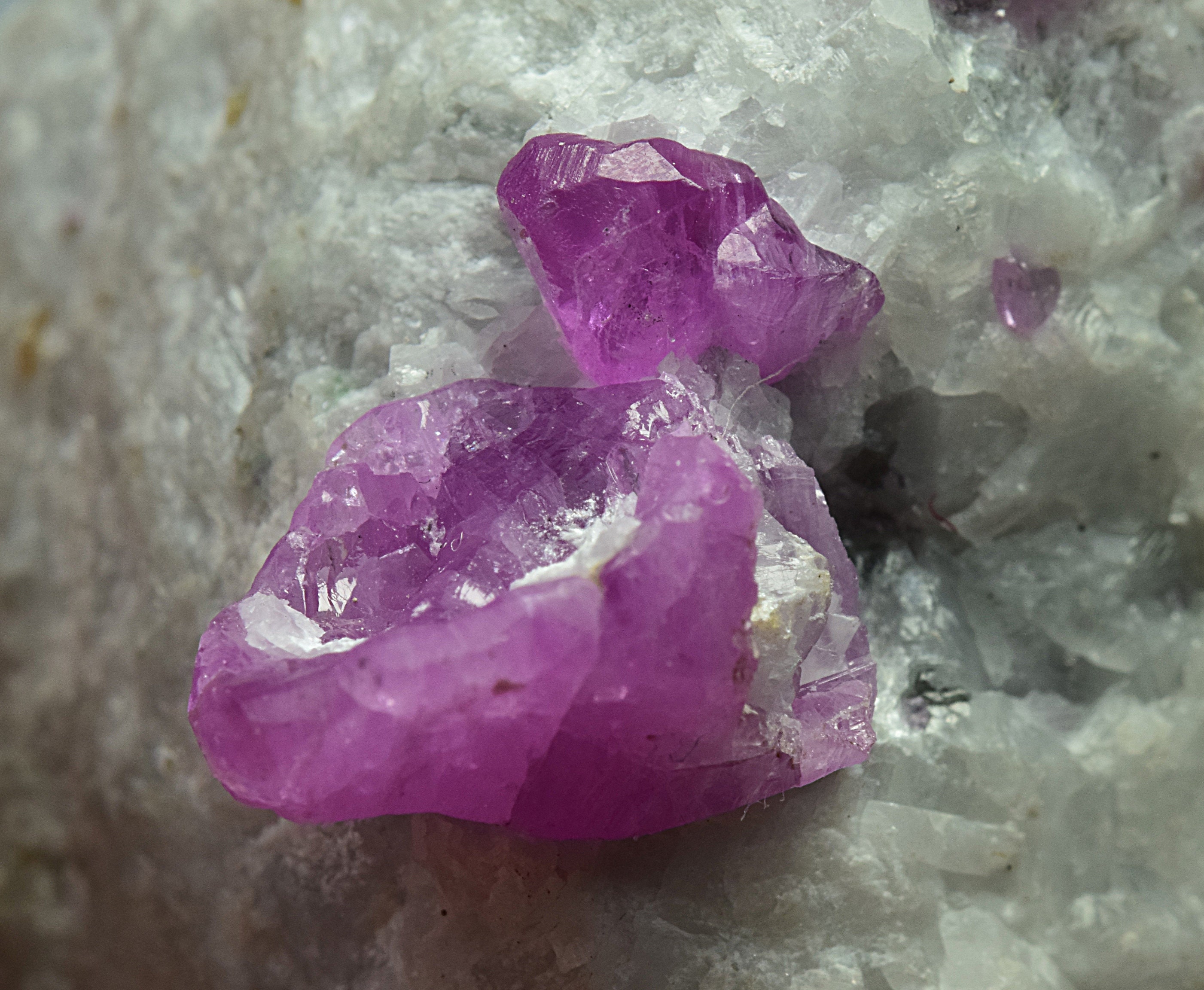 Natural Unique Two Ruby Crystal On Matrix From Jigdalik | Etsy