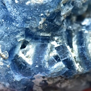 Unusual Deep Blue Color Vorobyevite Beryl Rosterite Crystal Cluster 44 ...