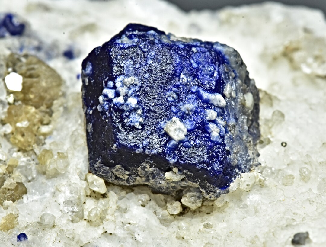 Lazurite Crystal Specimen Combined With Phlogopite on Matrix 158 Gram ...