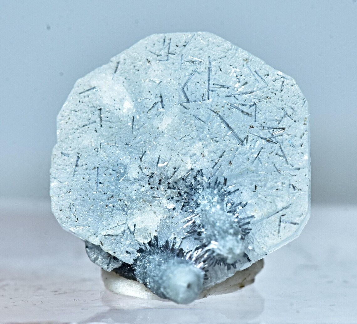 Amazing Unusual Vorobyevite Beryl Rosterite Crystal With Tourmaline 0. ...