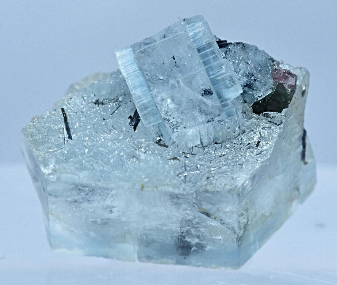 Unusule Vorobyevite Beryl Crystal With Tourmalin Crystal 5. 80 Carat - Etsy