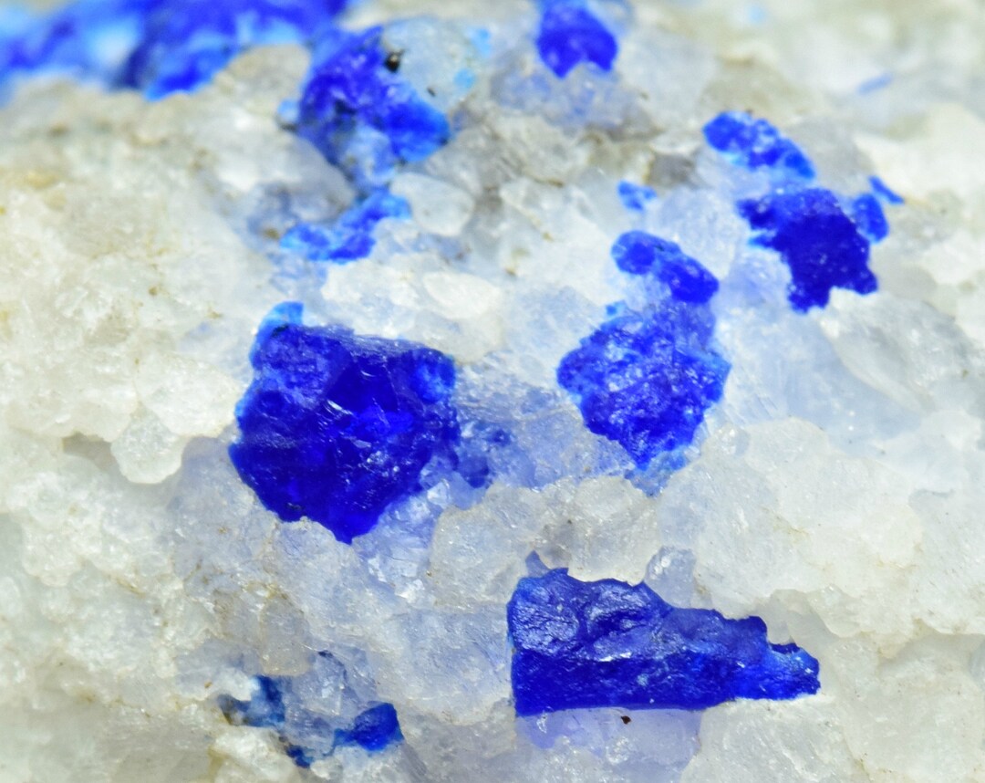 Rare Fluorescent Hauyne Hauyn With Mica Calcite Pyrite on Matrix 53 ...