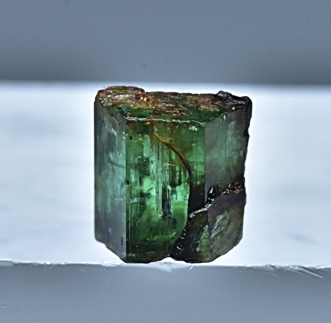 Emerald Crystal Double Terminated Lustrous Semi Transparent 1.40 Carat ...
