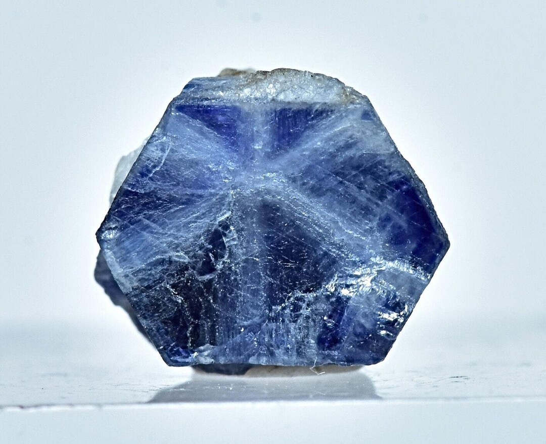 Rare Unpolished Natural Sapphire Trapiche Crystal 2.65 Carat - Etsy