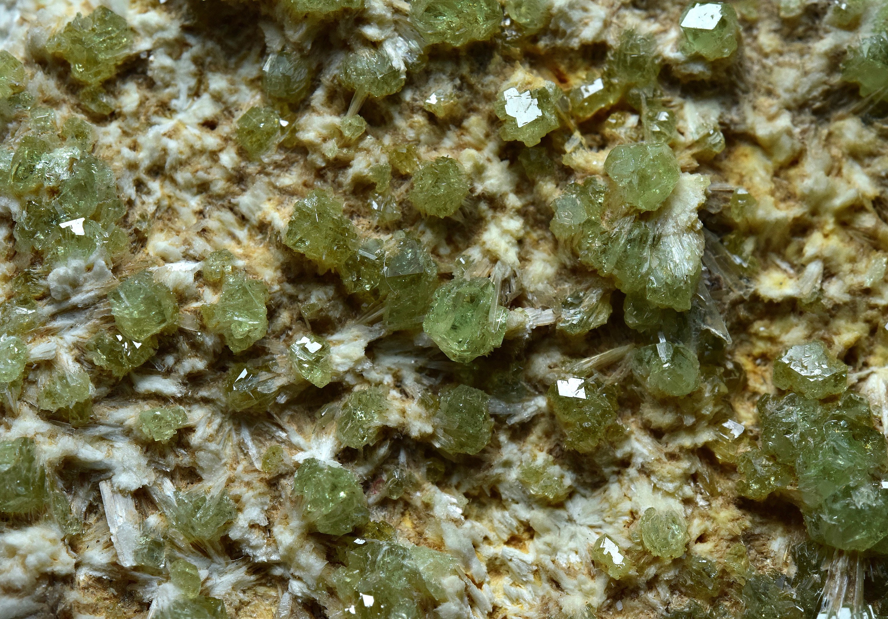 Rare Green Color Demantoid Garnet Crystals Cluster on Matrix - Etsy