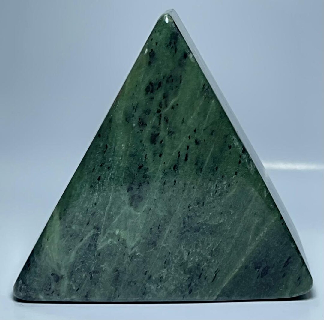 447 Gram Natural Triangle Shape Polished Nephrite Jade Tumbled Stone - Etsy