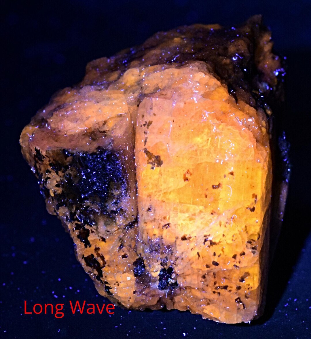 Natural Fluorescent Scapolite Crystal Combine With Mica 165 Gram - Etsy