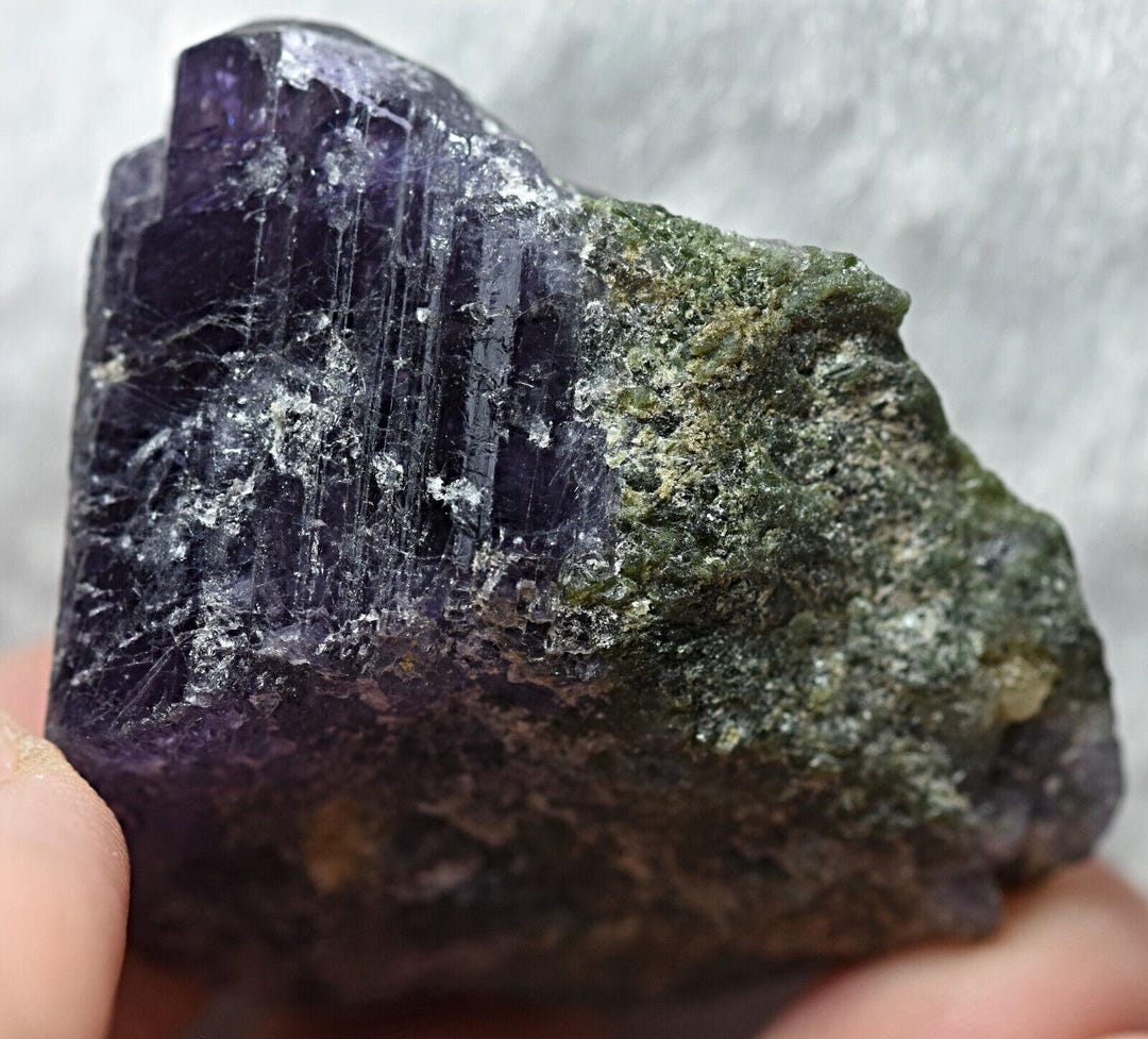 Fluorescent Purple Scapolite Crystals on Matrix 45 Gram - Etsy