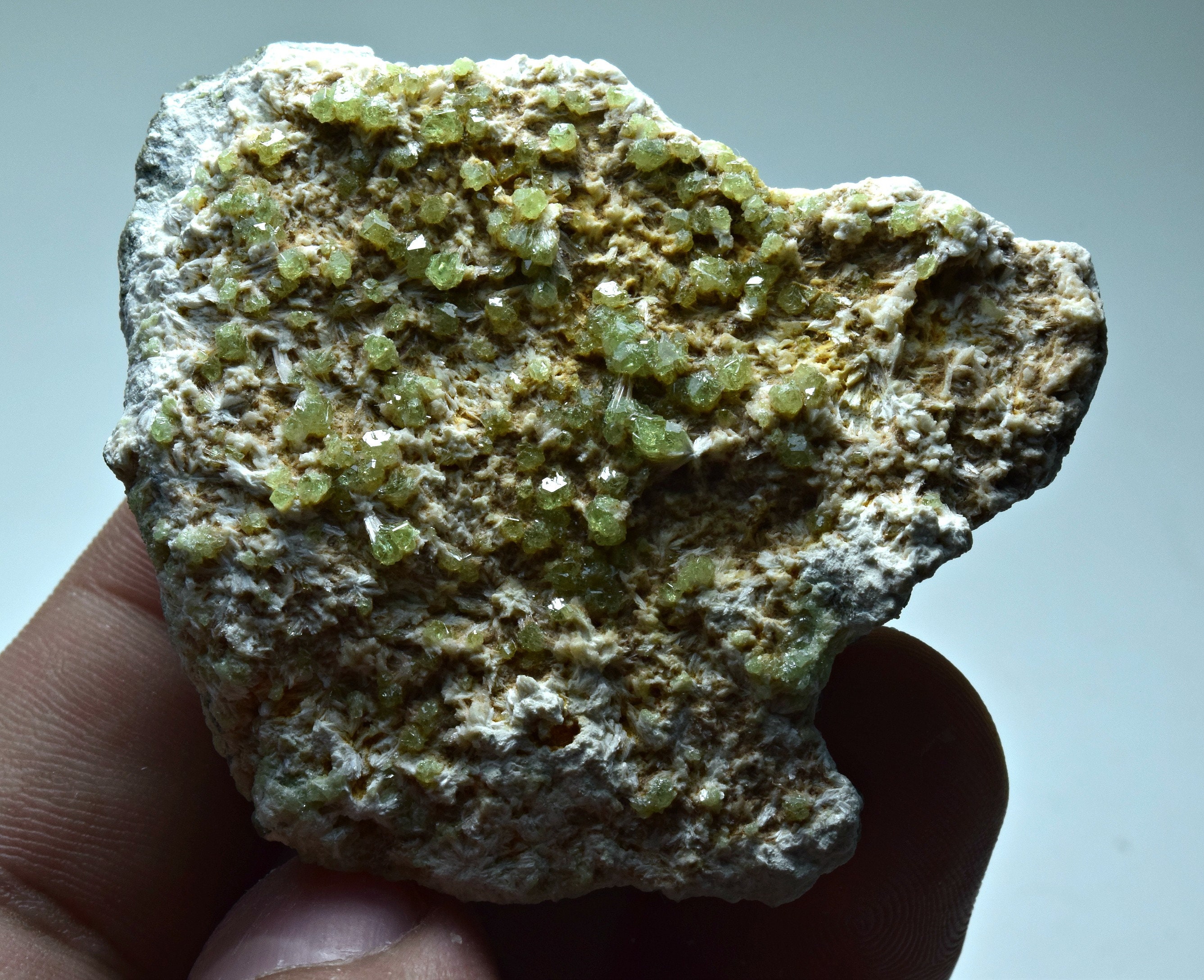 Rare Green Color Demantoid Garnet Crystals Cluster on Matrix - Etsy