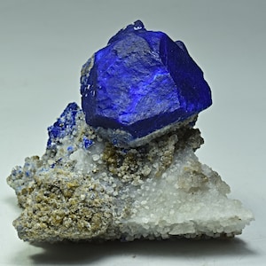 Superb Quality Blue Color Lazurite Crystal Specimen With Forsterite 163 ...