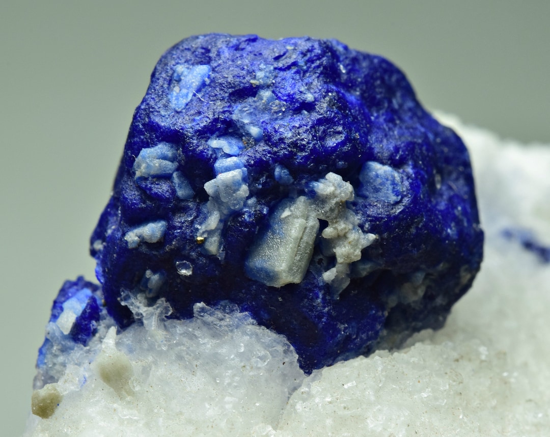 Royal Blue Color Lazurite Crystal Specimen With Forsterite Crystal 53 ...