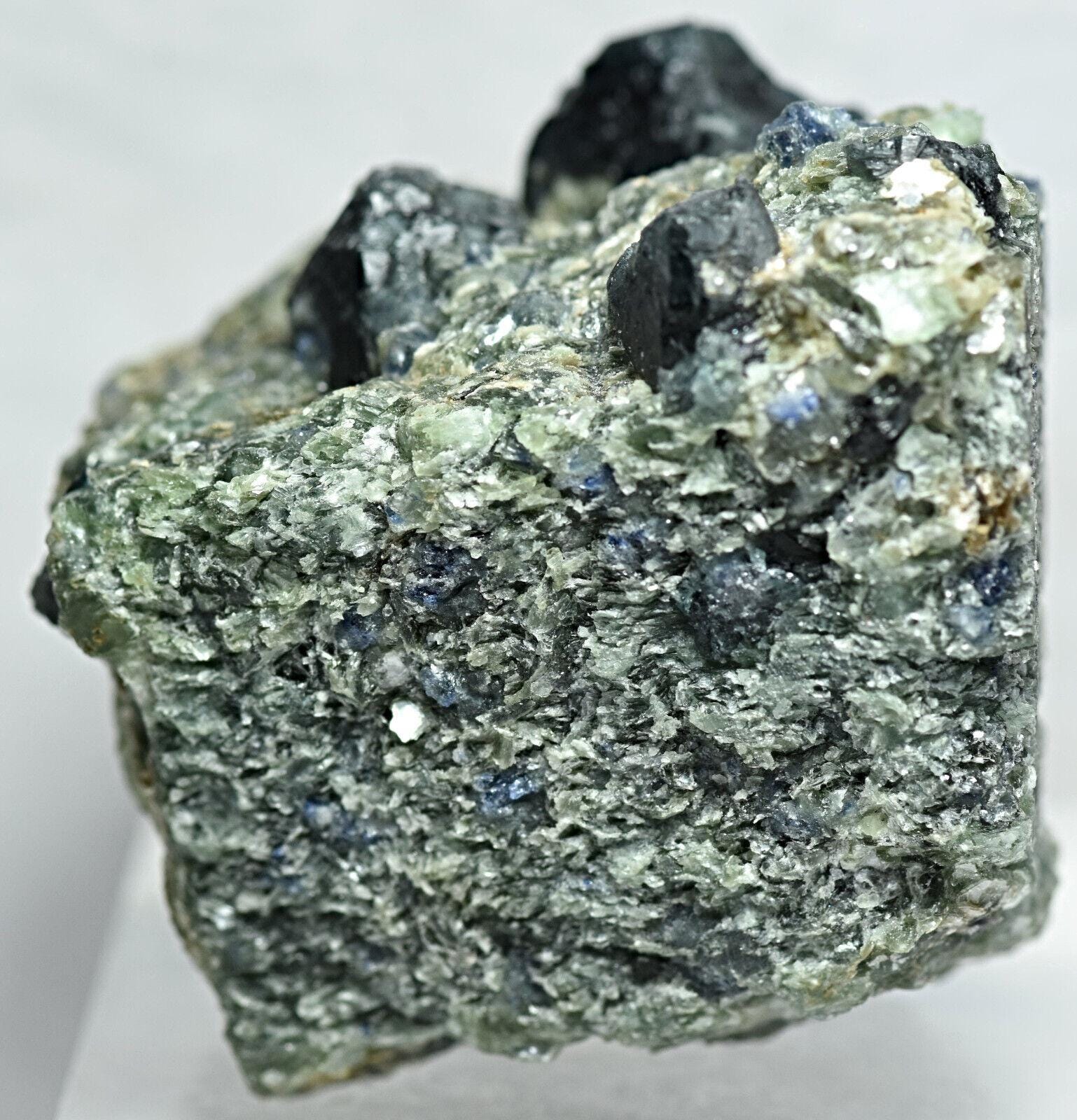 Dravite Tourmaline Crystal Specimen on Green Mica Matrix From Badakshan ...