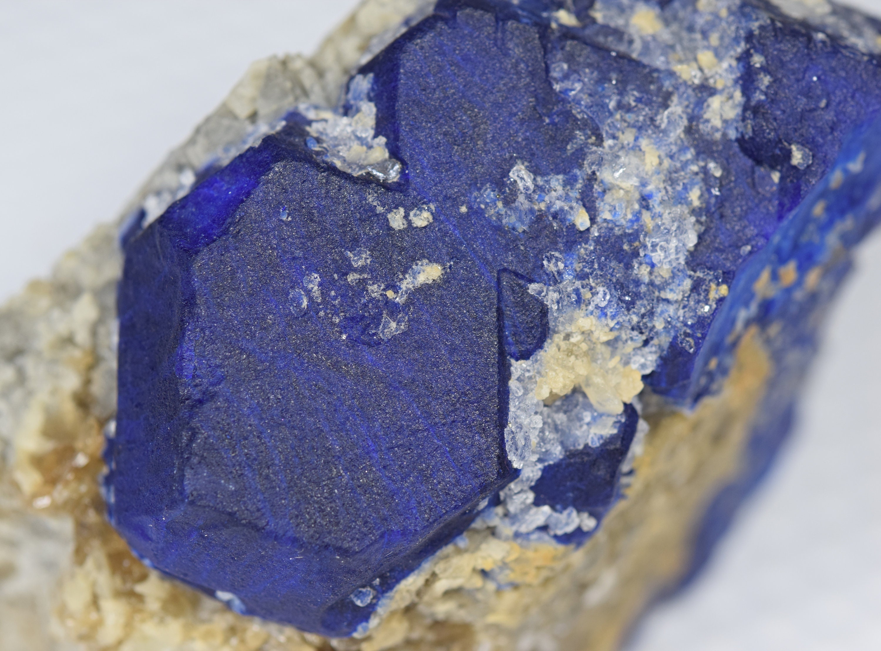 Lazurite Crystal Specimen W/ Forsterite Crystal & Phlogopite | Etsy