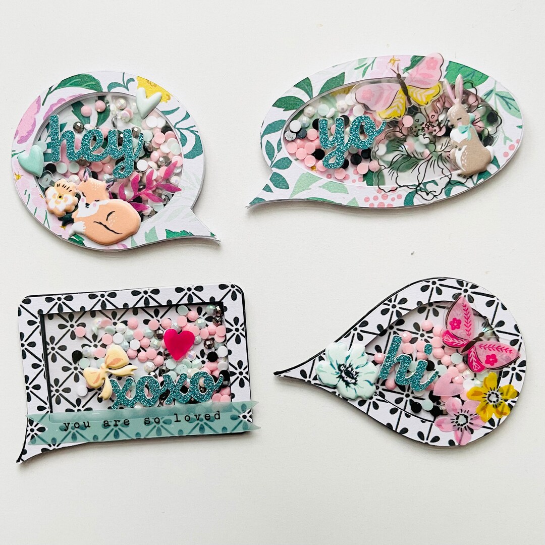 Speech Bubbles Shaker SVG - Etsy