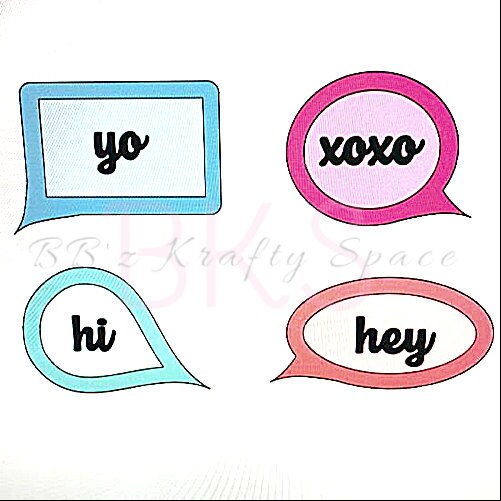 Speech Bubbles Shaker SVG - Etsy