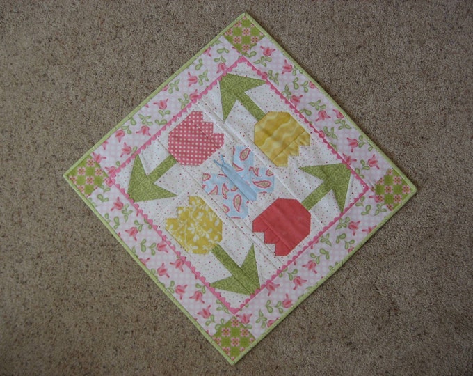 Spring Garden Quilt Pattern Table Runner Table Top Quilt - Etsy