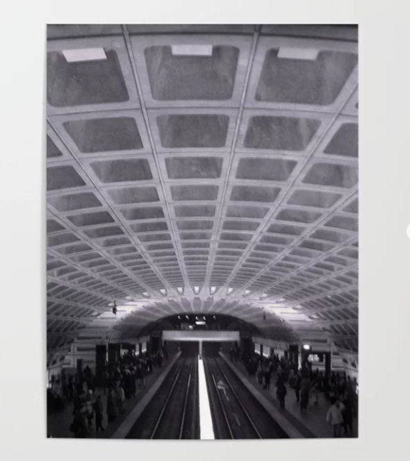 Metro Train Station Wall Poster - Etsy