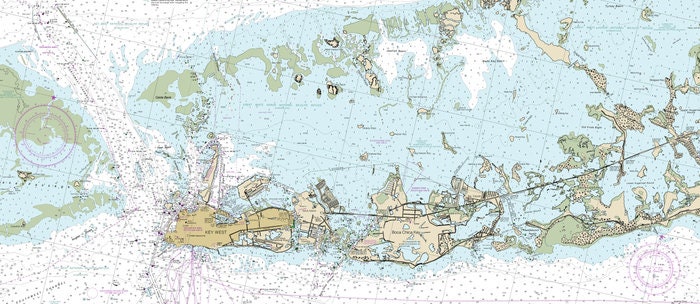 Key West Nautical Chart Coffee Mug - Etsy