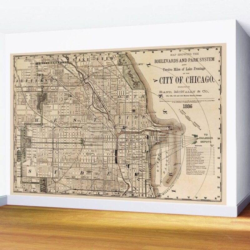 Chicago Wall Decal - Etsy